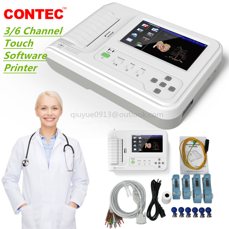 CONTEC 12 Channel 12 lead Touch ECG Electrocardiograph, Interpretation ...