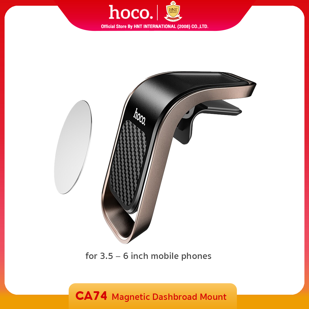 [HOCO ของแท้ ] CA74 ขาตั้งโทรศัพท์แบบแม่เหล็กเสียบช่องแอร์ Magnetic Dashbroad Mount car holder ...