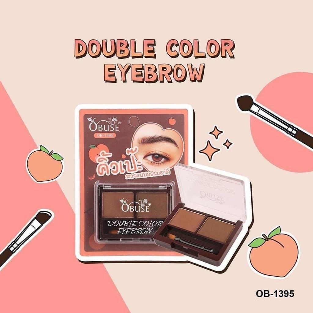 .มีทั้งหมด 3 สี..0OB-1395 DOUBLE COLOR EYEBROW เขียนคิ้วแบบตลับ สร้าง ...