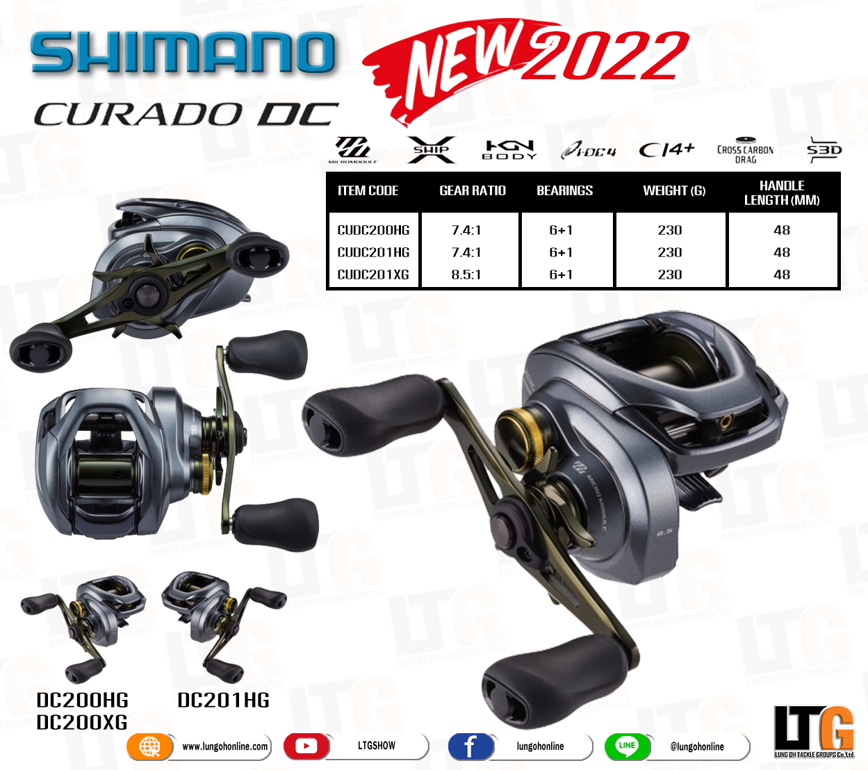 รอกตกปลา รอก Shimano Curado DC 200 รอกหยดน้ำ | Lazada.co.th