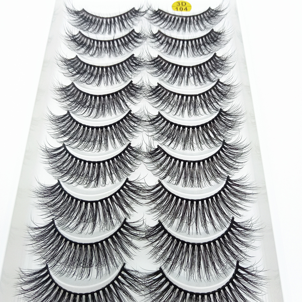 510Pairs False Eyelashes Dramatic Lashes HandMade Criss-Cross Fake ...