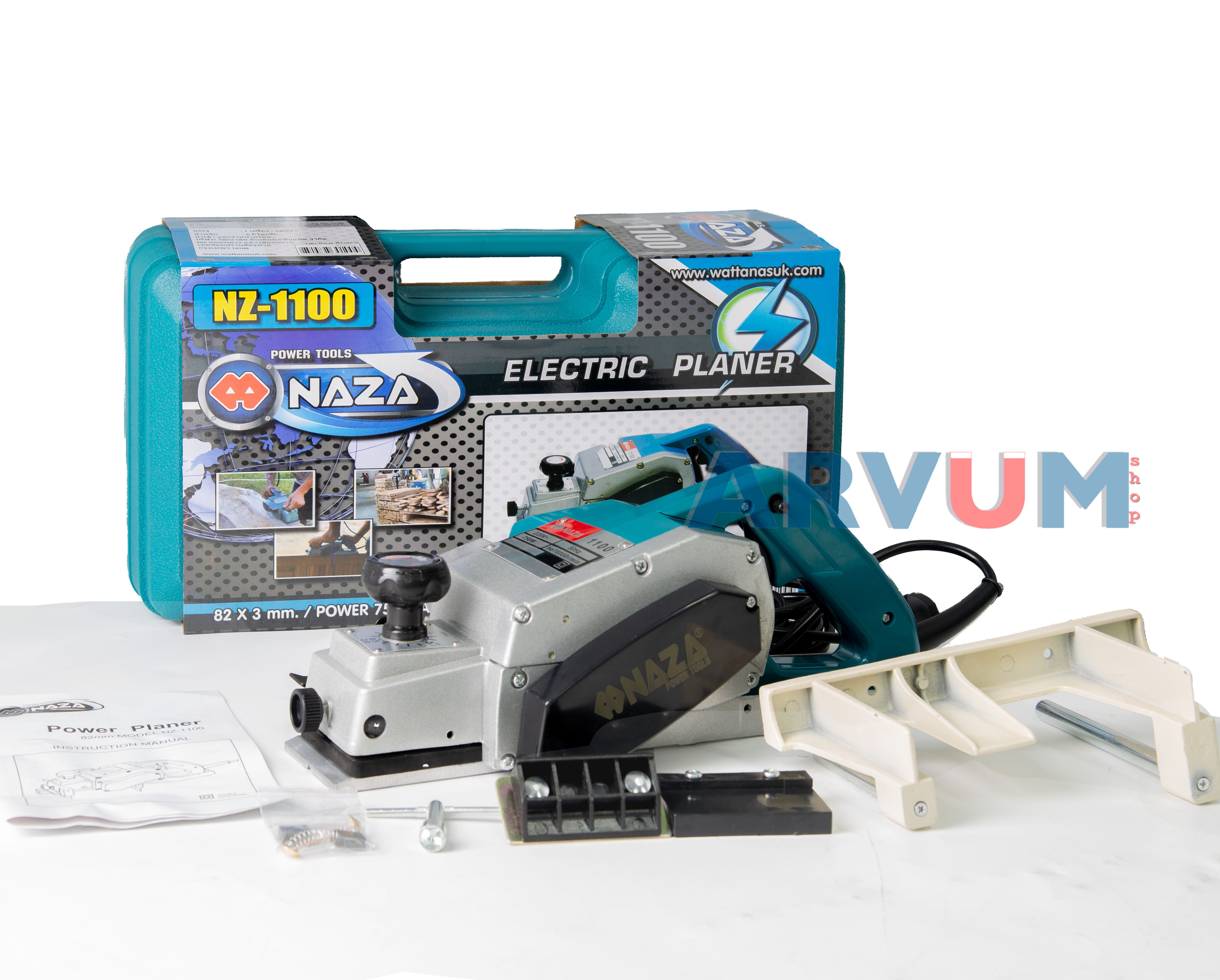 กบไฟฟ้า กบไสไม้ NAZA 1100 และ NZ 1600 (โครงเสื้อ อลูมิเนียม) ขนาด 3 นิ้ว (82 มม.) รับประกัน 6 ...