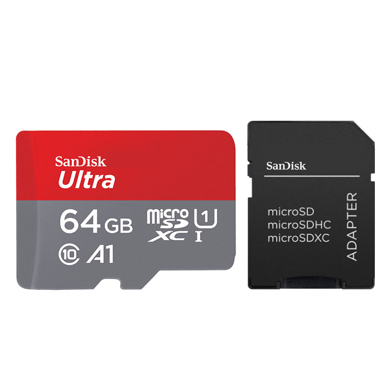 การ์ดหน่วยความจำ SanDisk TF การ์ดหน่วยความจำ (การ์ดสีแดงและสีเทา) 64GB ...