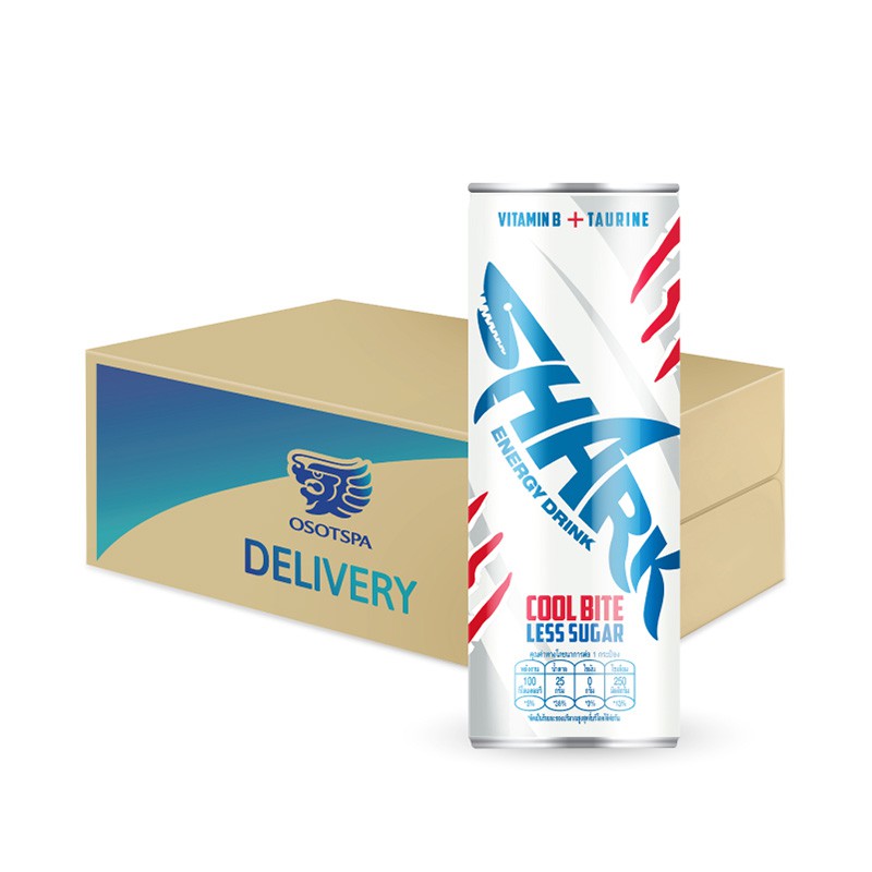 DR เครื่องดื่ม ชาร์ค คูลไบท์ (250มล.Xแพ็ค24) / Shark Coolbite (250mlX24) !! - Just 4U shop ...