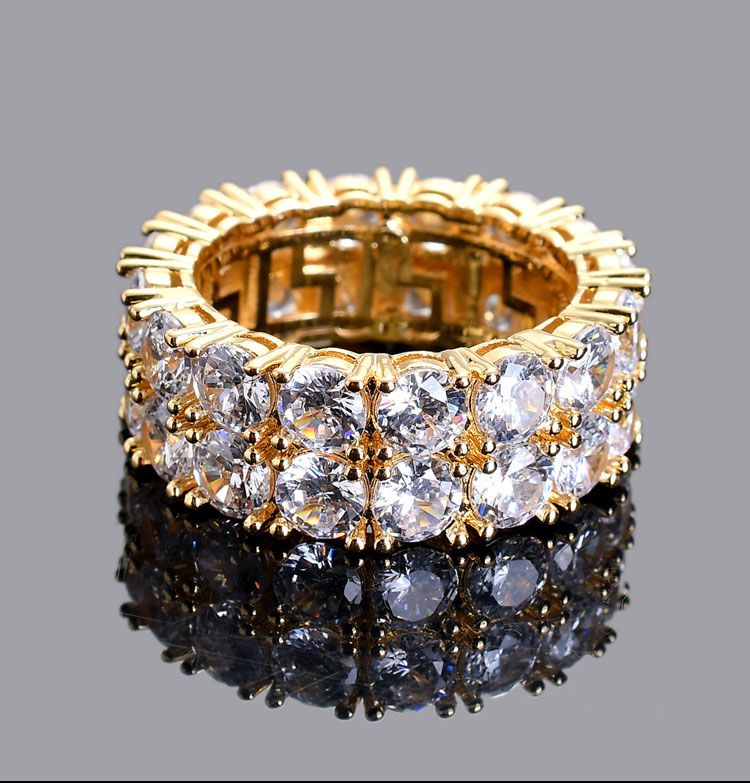 Usmarttของแท้ 100 S925 แหวนเงินแท้ 14K ทองชุบแหวนเพชรแหวนผู้หญิง Ring - Usmartt - ThaiPick