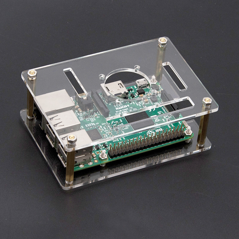 Hi Q Acrylic Transparent Case Box For Raspberry Pi 4 Enclosure(NO Raspberry Pi BOARD) - dfgvbfdv ...
