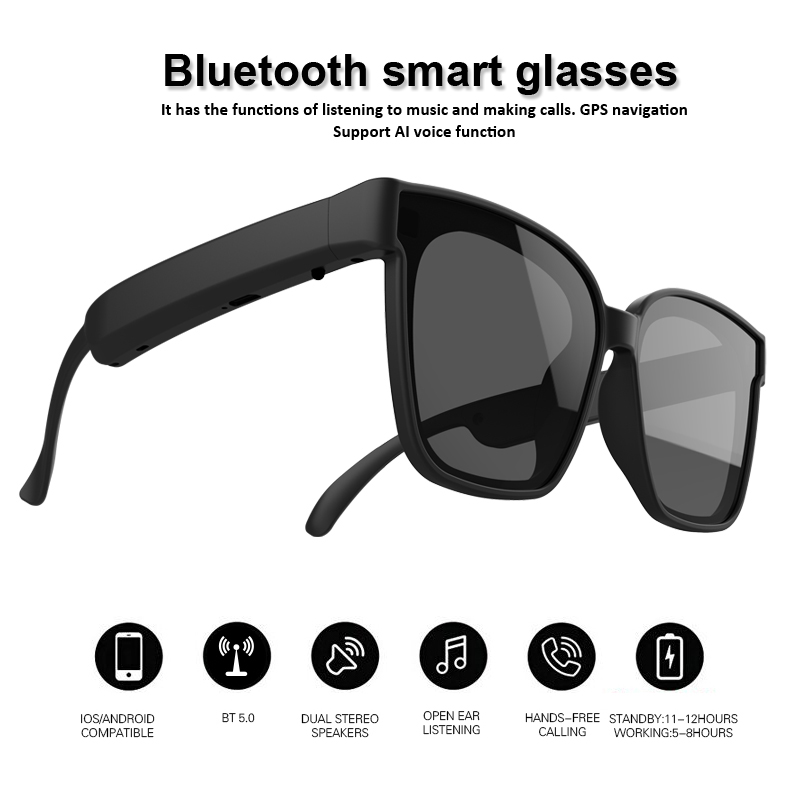Smart glasses Bluetooth UV protection smart earphones for hands-free ...