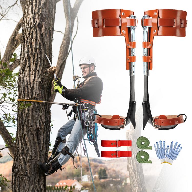 Adjusted Tree Climbing Spikes Stainless Steel Tree Climbing Gear ...