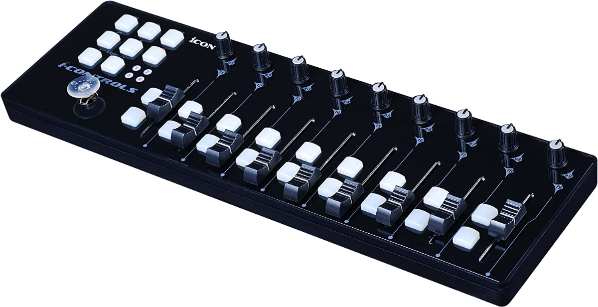 Icon Pro Audio Icon i-Controls - Potable 9-Fader MIDI Controller ...
