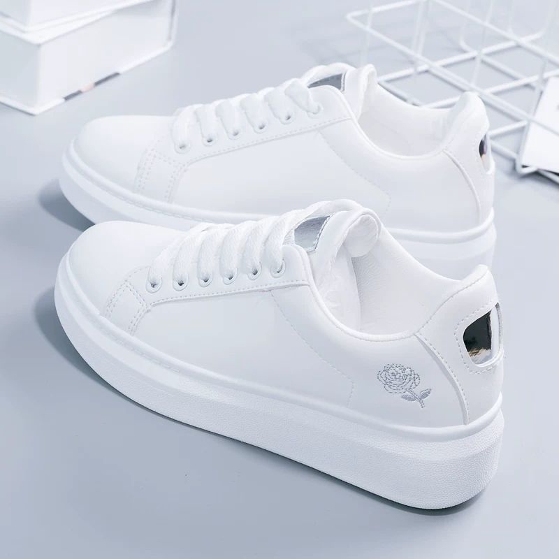 Ready Stock 2021 autumn new white shoes women's breathable spring and ...
