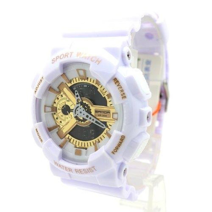 Sport Watch SAMDA นาฬิกาชาย-หญิง สายยาง 2 ระบบ (เข็มและDigital) SW-S002 ...