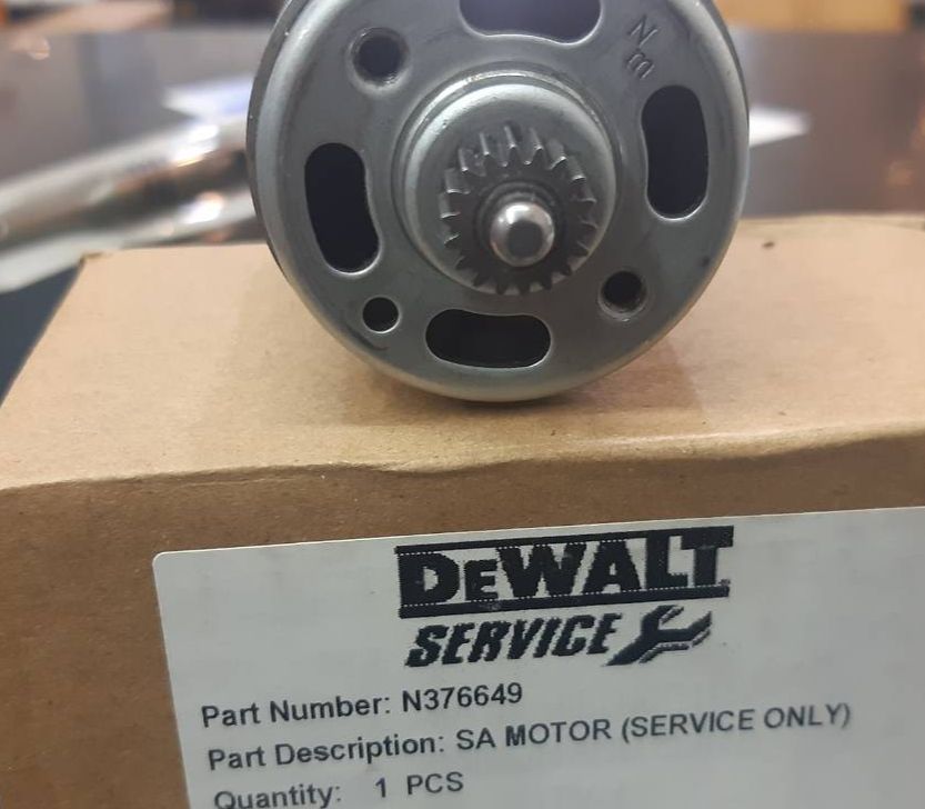 DeWALT motor with pinion อะไหล่ มอเตอร์ DC 18 v.(พร้อมเฟืองขับ) part no ...