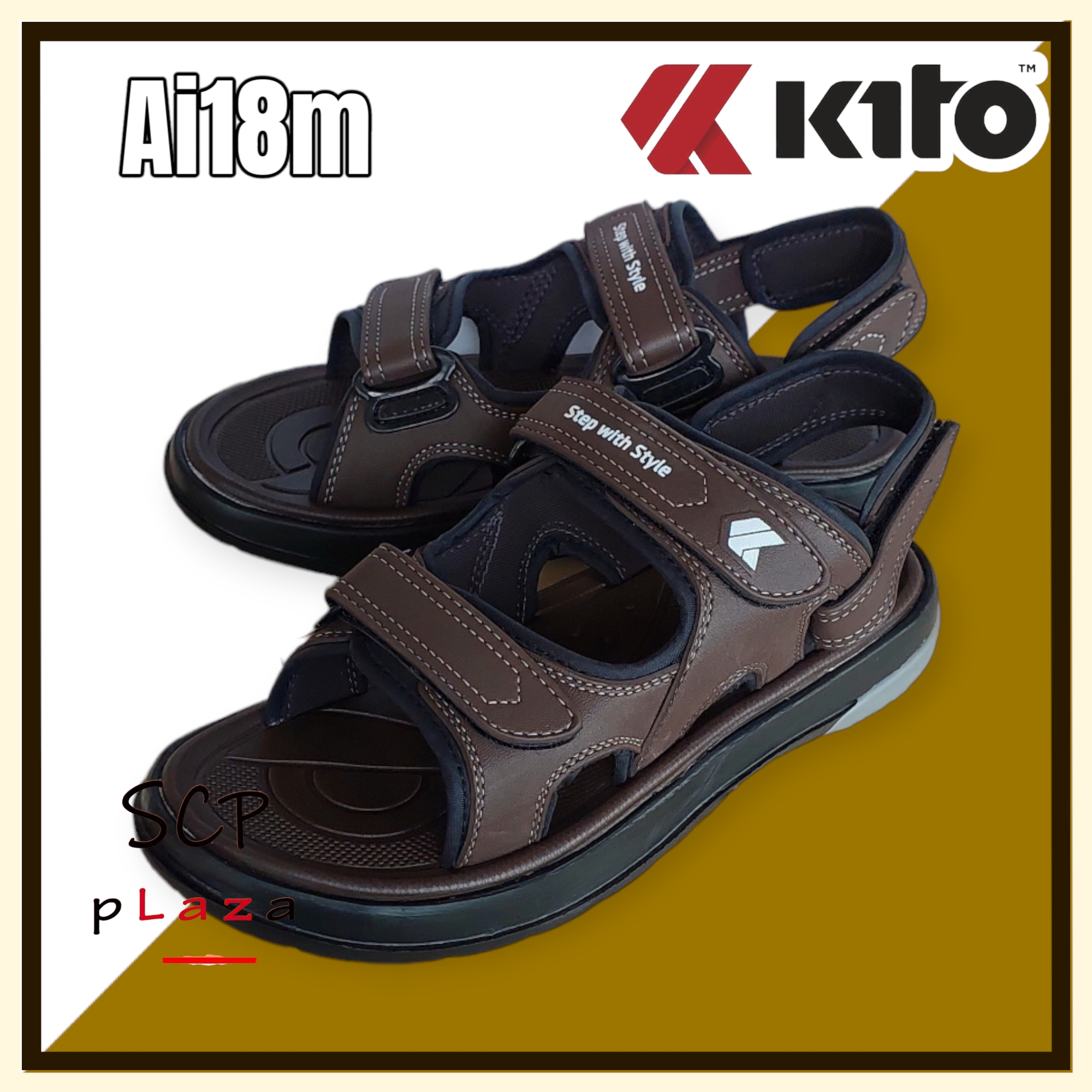 SCPPLaza รองเท้ารัดส้น Kito Ai18 รุ่นใหม่ ถอดสายรัดส้นเท้าได้ เบา นุ่ม ...