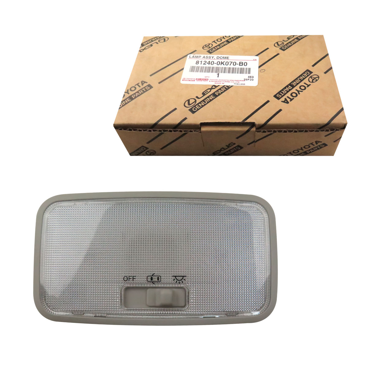 TOYOYA ไฟในเก๋ง REVO'15 แท้ห้าง สีเทา ( 81240-0K070-B0 ) - Srisiam ...