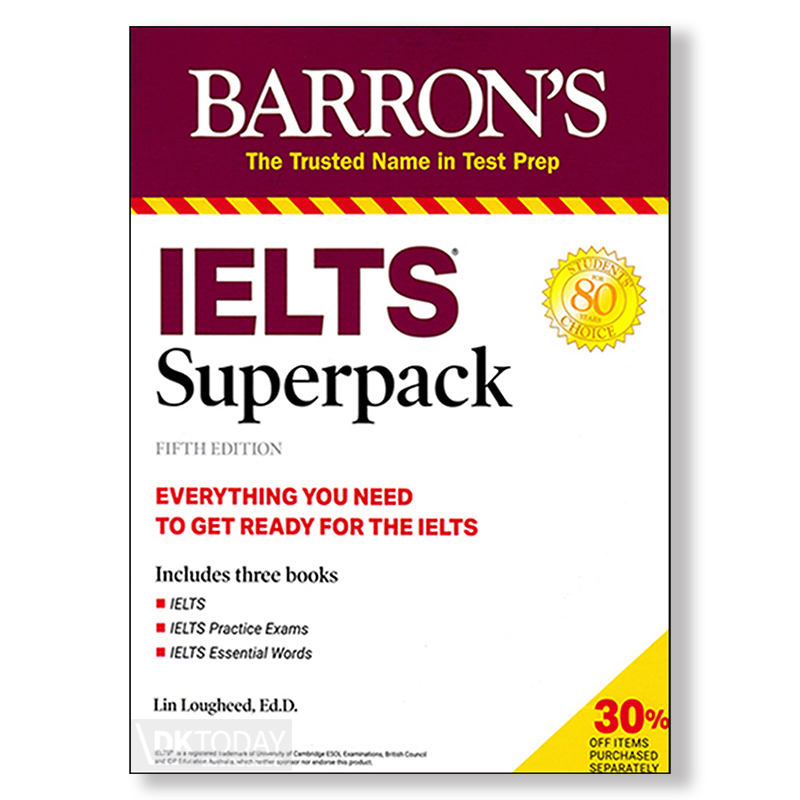 BARRONS IELTS SUPERPACK (5th ED.) BY DKTODAY - DKTODAY - ThaiPick