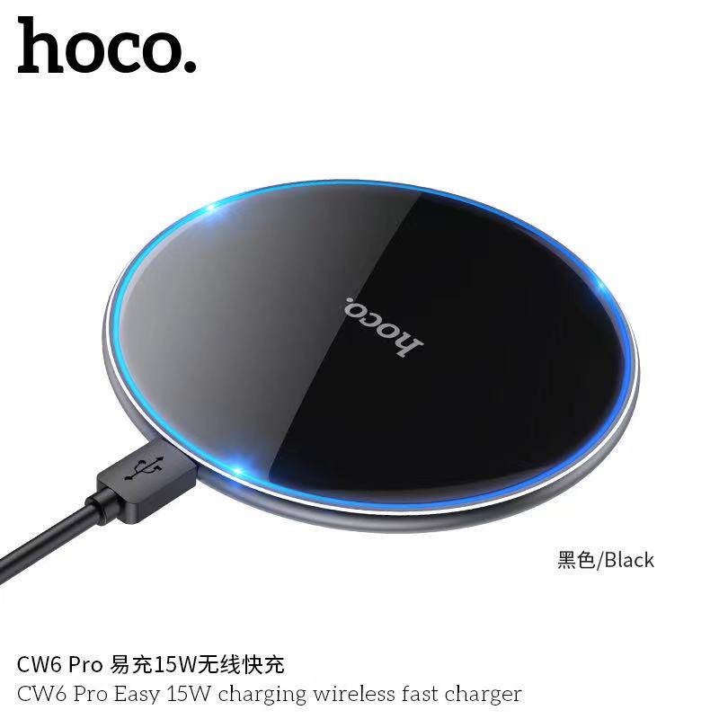 Hoco CW6 Pro แท่นชาร์จไร้สาย 15W ฟาสชาร์จ ชาร์จเร็วแรง ชาร์จมือถือ หู ...