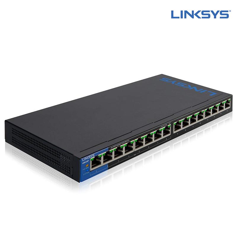 Linksys Unmanaged Switches PoE 16-port Gigabit - Black - PGS - ThaiPick