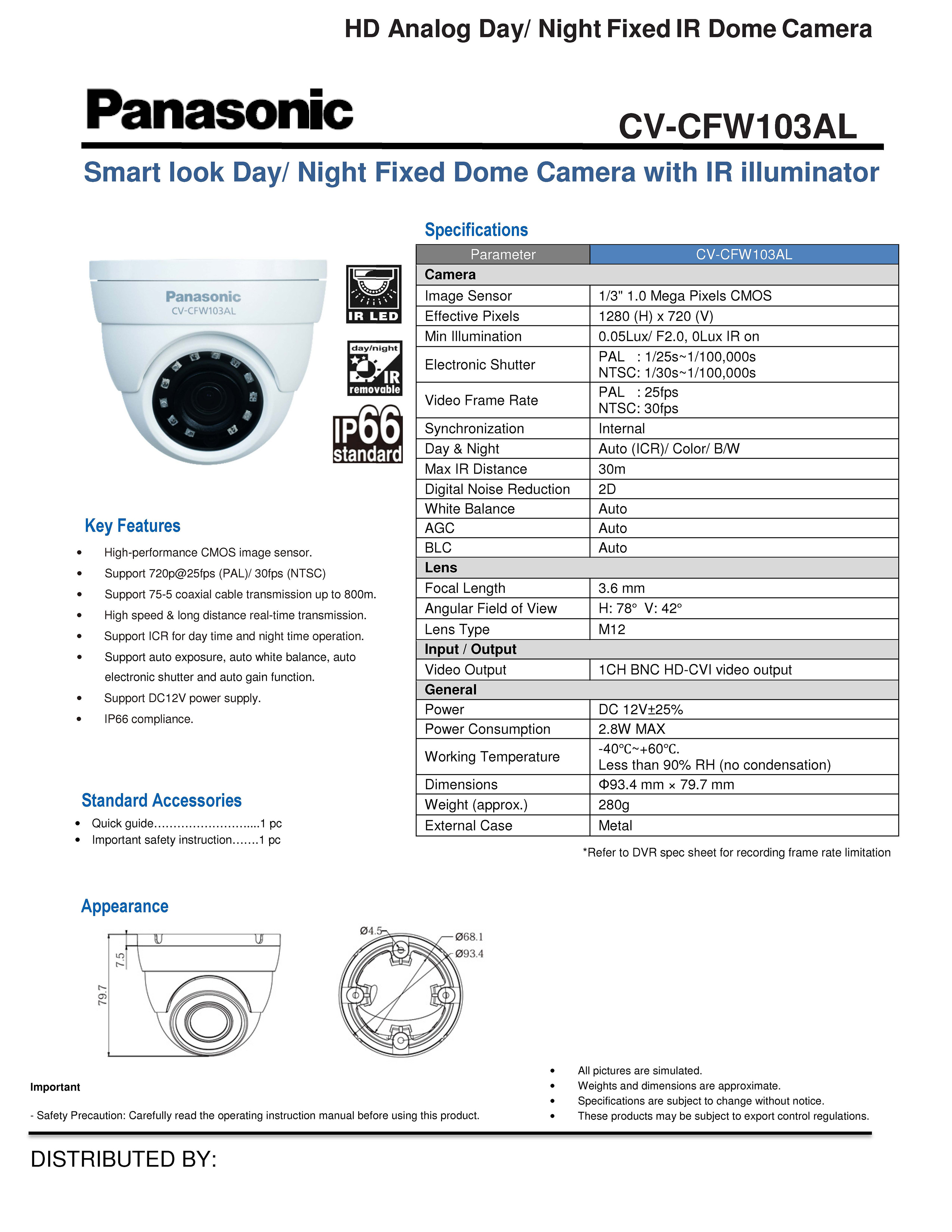 (รับประกันสินค้า 1ปี) Panasonic เครื่องหนีบผม ที่หนีบผมตรง รุ่น EH-HV11 ...