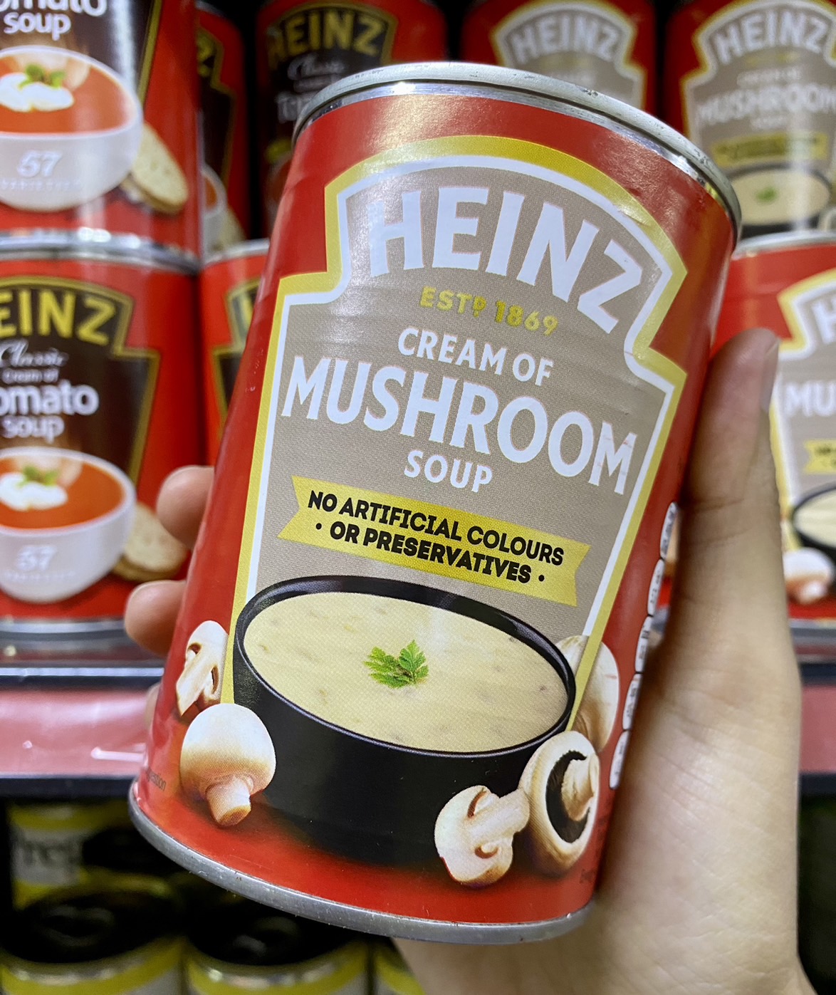 Heinz cream Mushroom Soup Tomato Soup ไฮซ์ ซุปเห็ด ซุปมะเขือเทศ 400 ...