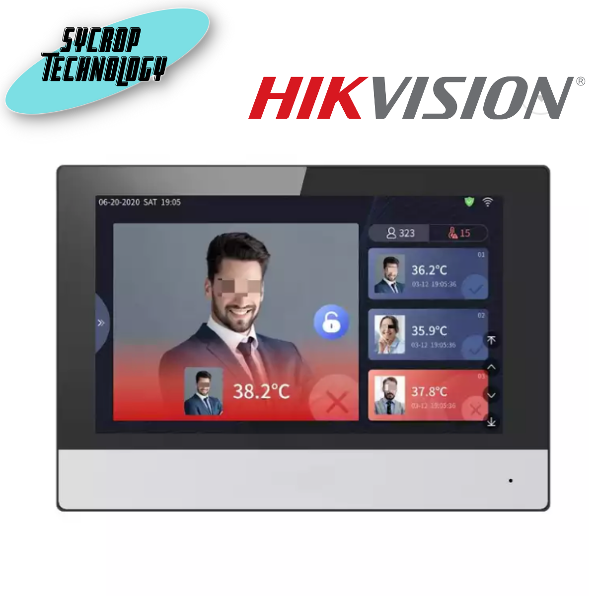 Hikvision DS-KC001 7" Video Intercom Monitoring Tablet ประกันศูนย์ เช็ค ...