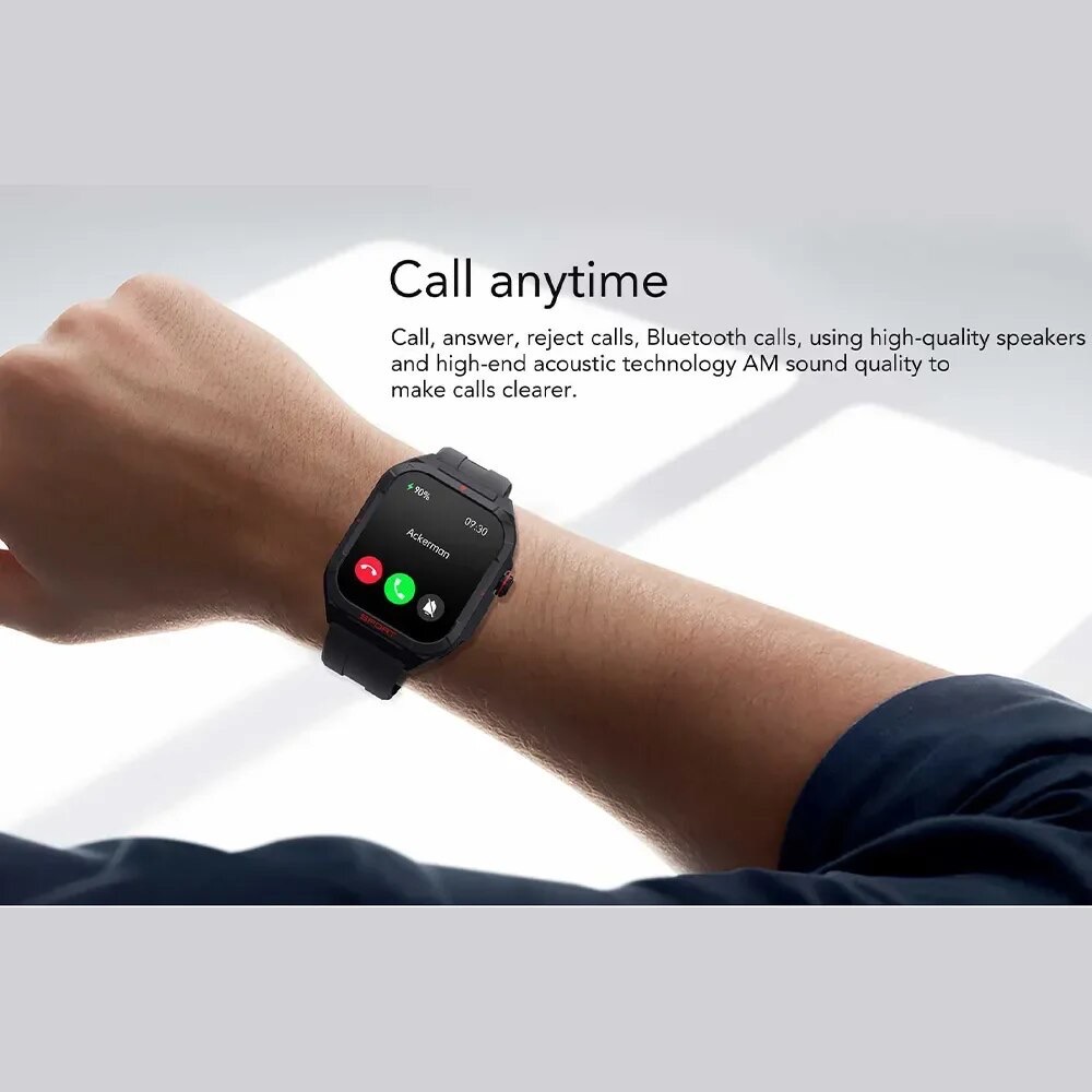 นาฬิกาอัจฉริยะ Kawa E01 วัดน้ำตาลในเลือด ECG วัดอัตราการเต้นหัวใจ กันน้ำ วัดแคลลอรี่ รองรับภาษา ...