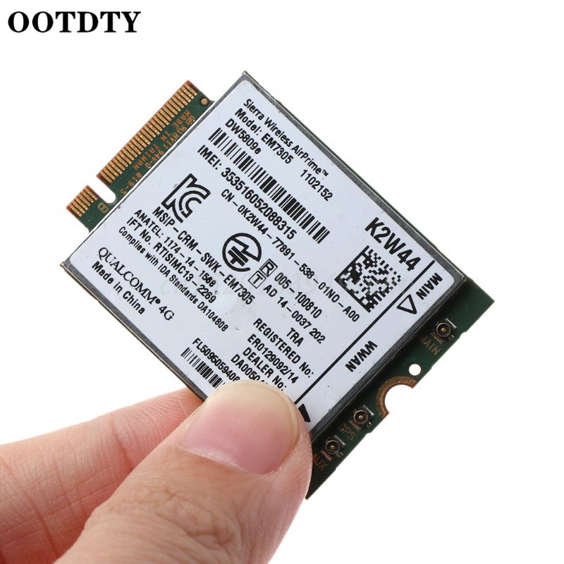 Wireless EM7305 DW5809E K2W44 M.2 4G Module 100M LTE WWAN Card Wireless ...