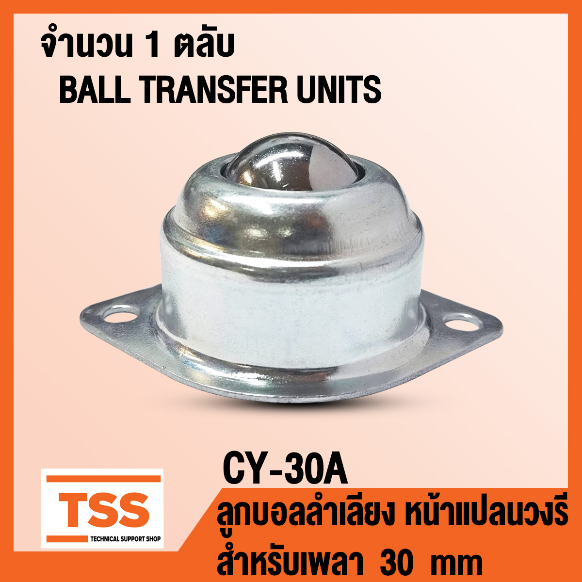 CY-15A CY-25A CY-30A ลูกบอลลำเลียง แบบหน้าแปลนวงรี CY (BALL TRANSFER ...