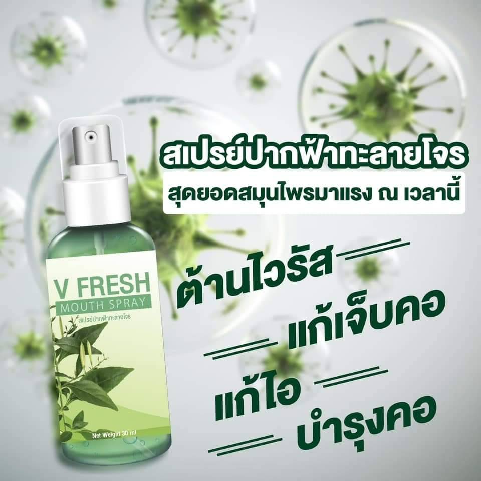 V FRESH MOUTH SPRAY สเปร์พ่นปากฟ้าทะลายโจร - radian - ThaiPick