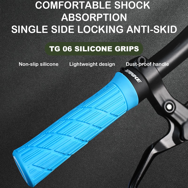 TANKE Folding Bicycle Silicone Grips Mountain Road Bike Handlebar Grip ...
