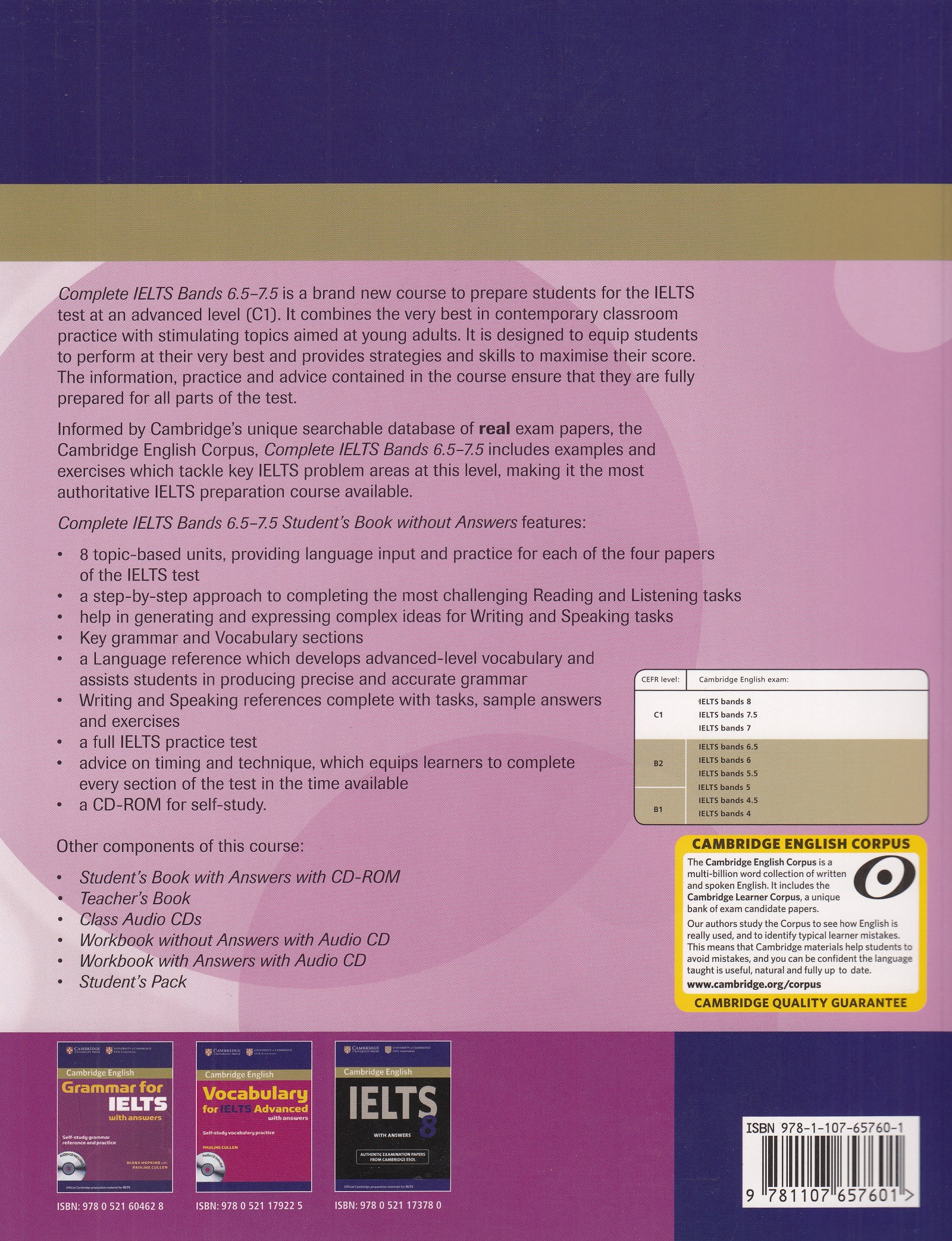 COMPLETE IELTS BANDS 6.5-7.5:SB.W/O ANS.&CD-ROM BY DKTODAY - DKTODAY ดวงกมลสมัย - ThaiPick