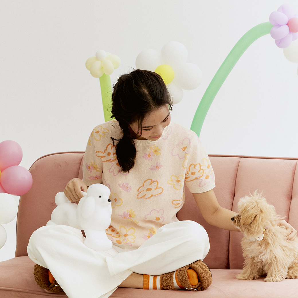 JELLYPLEASE (DAISY collection) - DAISY knit เสื้อไหมพรมแขนสั้น ใส่สบายไม่ร้อน - JELLYPLEASE ...