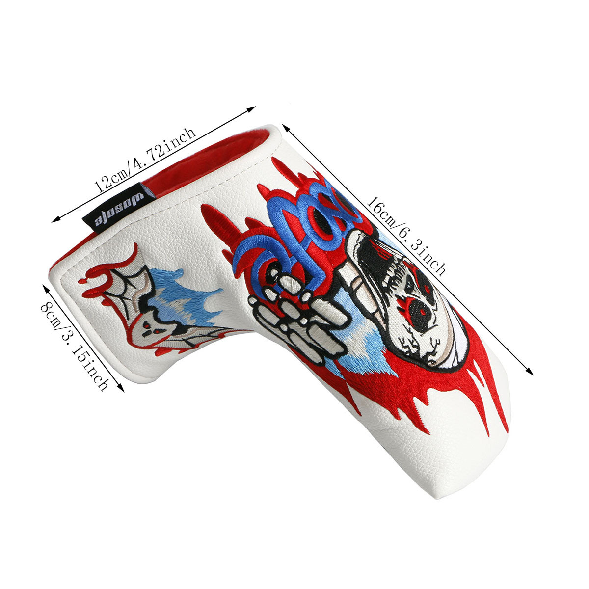 ปลอกหุ้มหัวไม้กอล์ฟ Putter L ลาย Skull Fire (CVP003) COVER Putter L มี ...