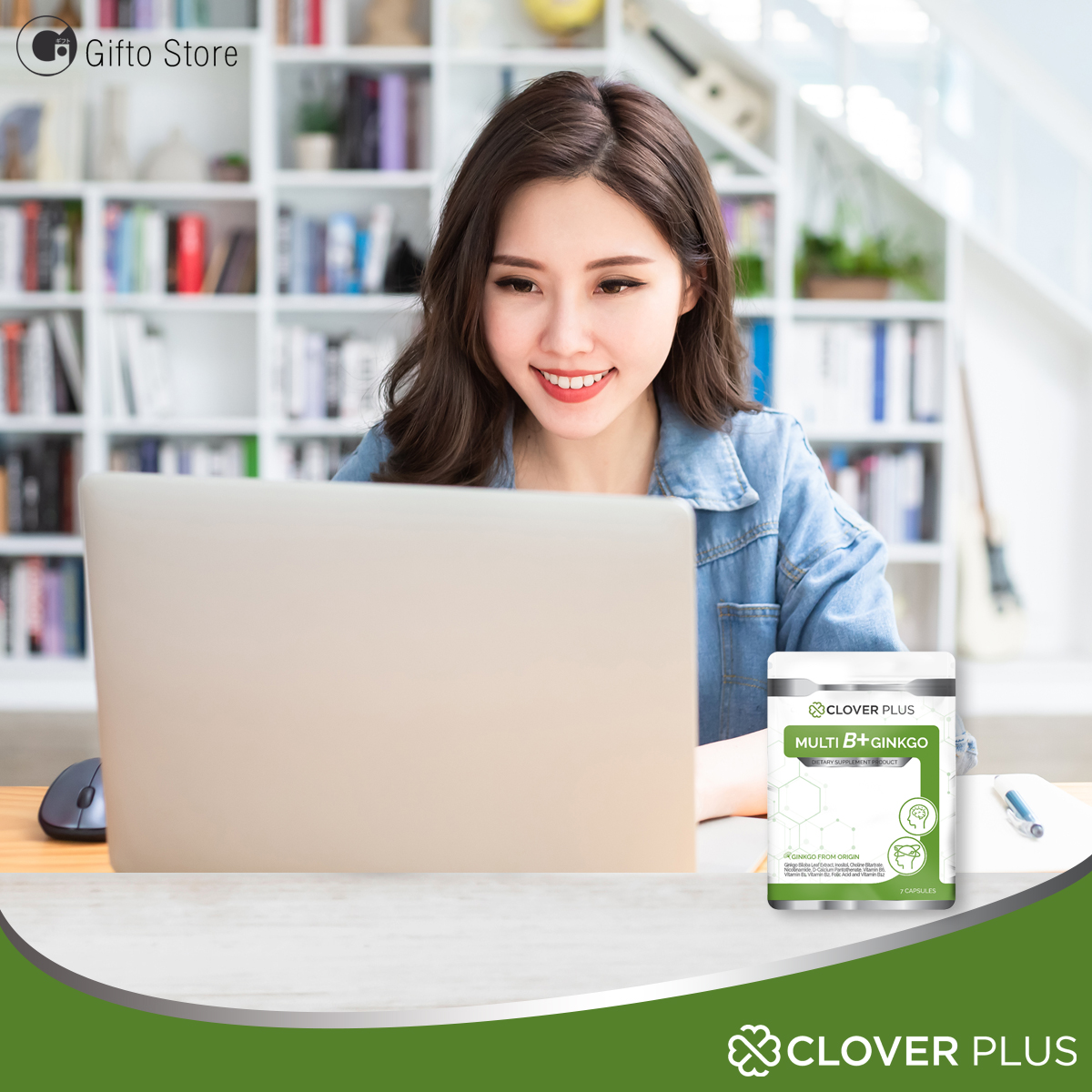 Clover Plus Curmin Plus อาหารเสริม สมุนไพร สารสกัด จาก ขมิ้น ขิง พริกไทยดำ อบเชย ขนาด 30 แคปซูล ...