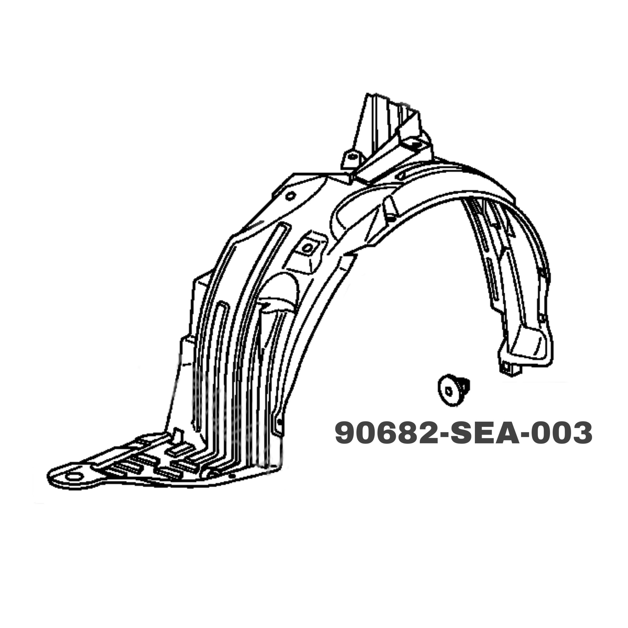 [พร้อมส่ง] คลิ๊ปล็อค บังโคลน Honda Part No. 90682-SEA-003 - TCRP Shop ...