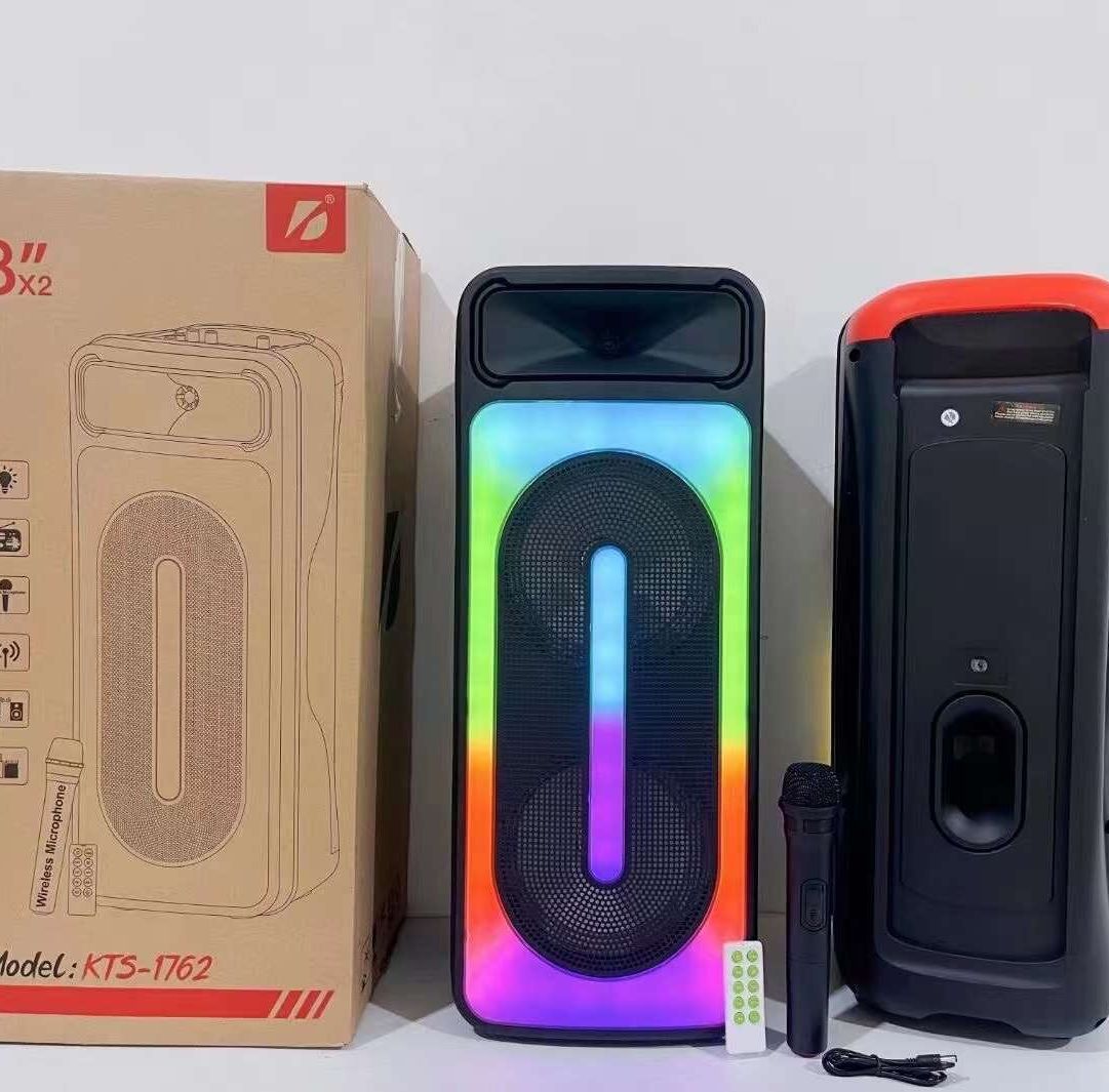ลำโพงบลูทูธ Speaker Bluetooth 8" รุ่น KTS-1762 ลำโพงบลูทูธ wireless ลำโพงเสียงดี ไฟ RGB พร้อม ...
