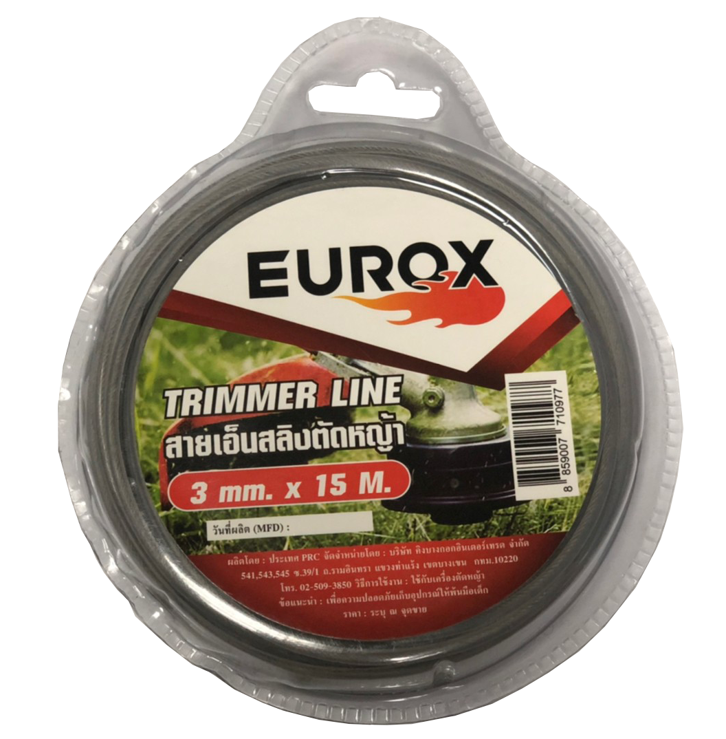 สายเอ็นสลิงตัดหญ้า EUROX 3 มม. ยาว 15 เมตร อุปกรณ์ตัดหญ้า | Lazada.co.th