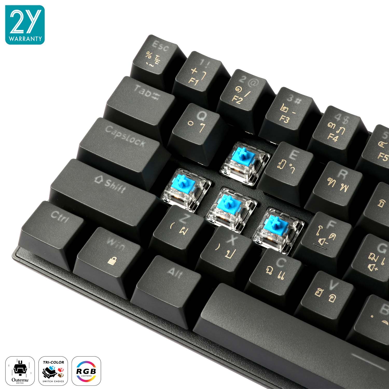 iHAVECPU KEYBOARD TSUNAMI OUTEMU MK-61 SKU-139625 - IHAVECPU - ThaiPick