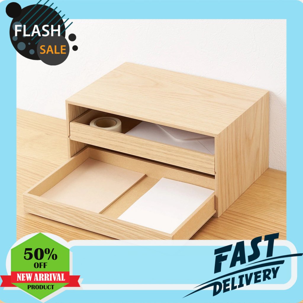 มูจิ Muji แท้ NEW!! MUJI (มูจิ) ลิ้นชัก ถาดไม้ 2 ขั้นMUJI muji | Lazada ...