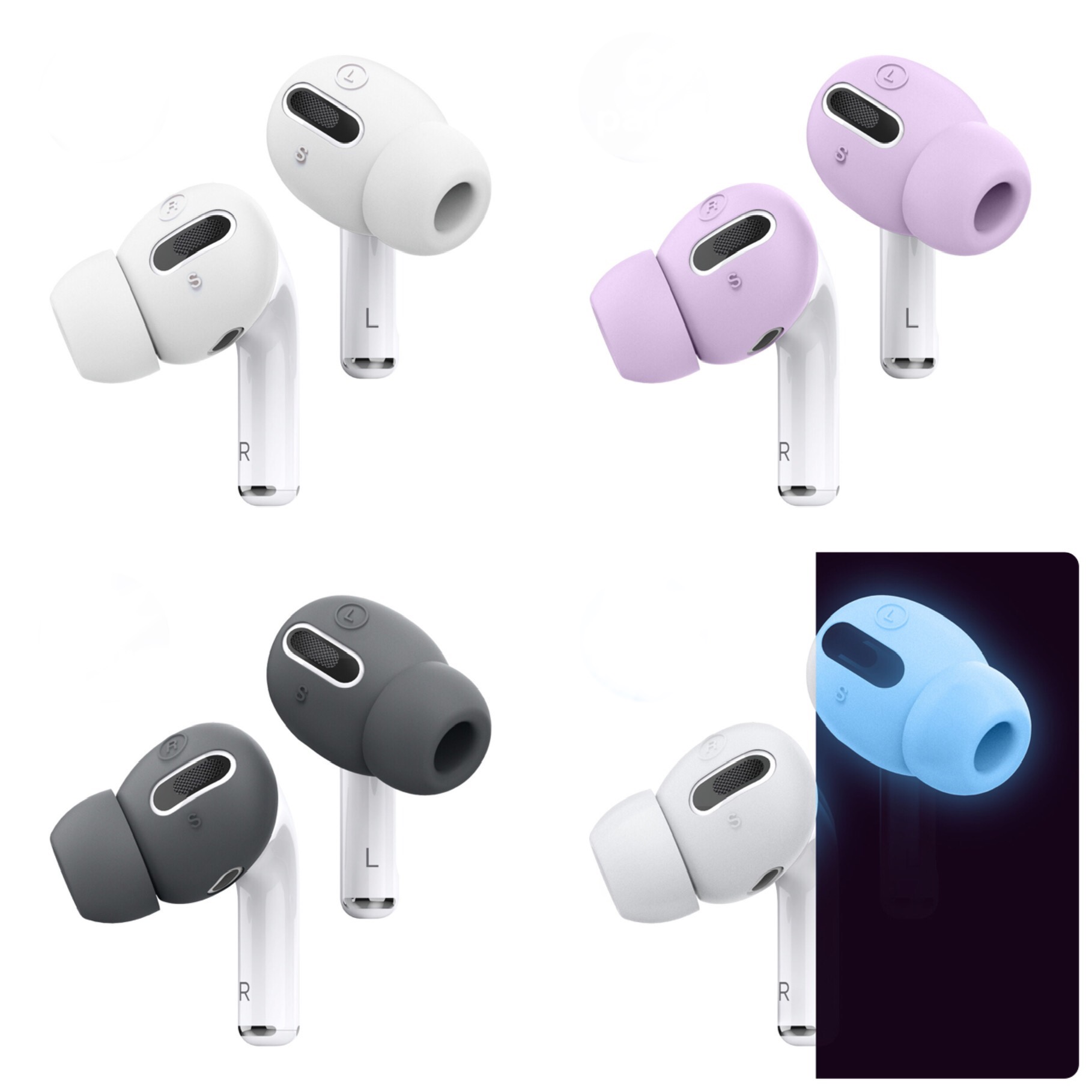elago AirPods Pro1 Pro2 Earbuds Cover Plus with Integrated Tips เคสหู ...