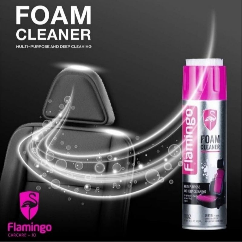 เบาะหนัง เบาะกำมะหยี่ โซฟา ไม่ทำลายพื้นผิว Flamingo Foam Cleaner สเปรย์ ...