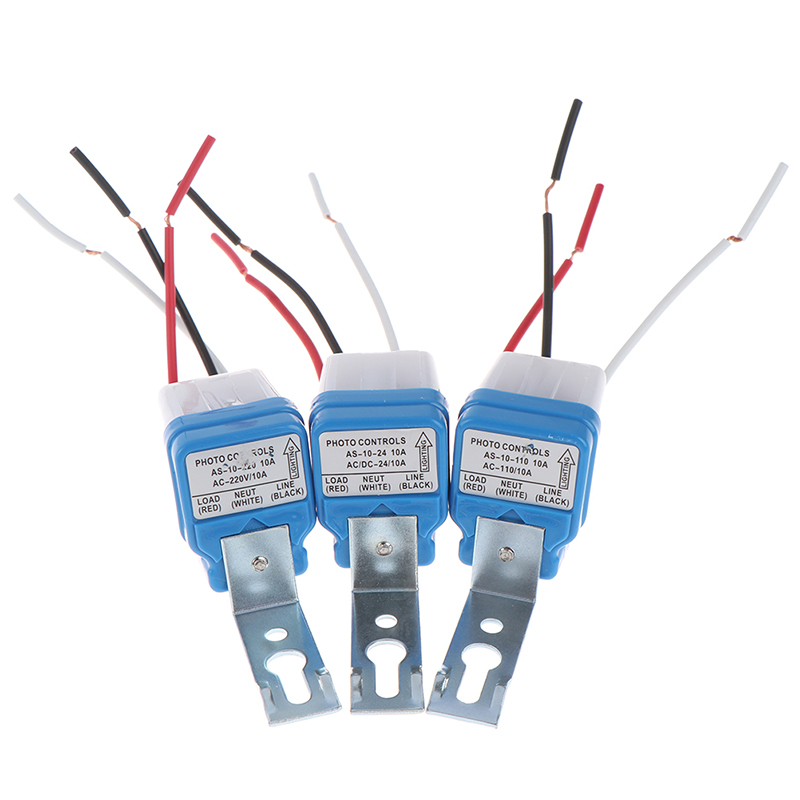 NIHAI AC 24v 110v 220v auto street light switch night on day off sensor ...