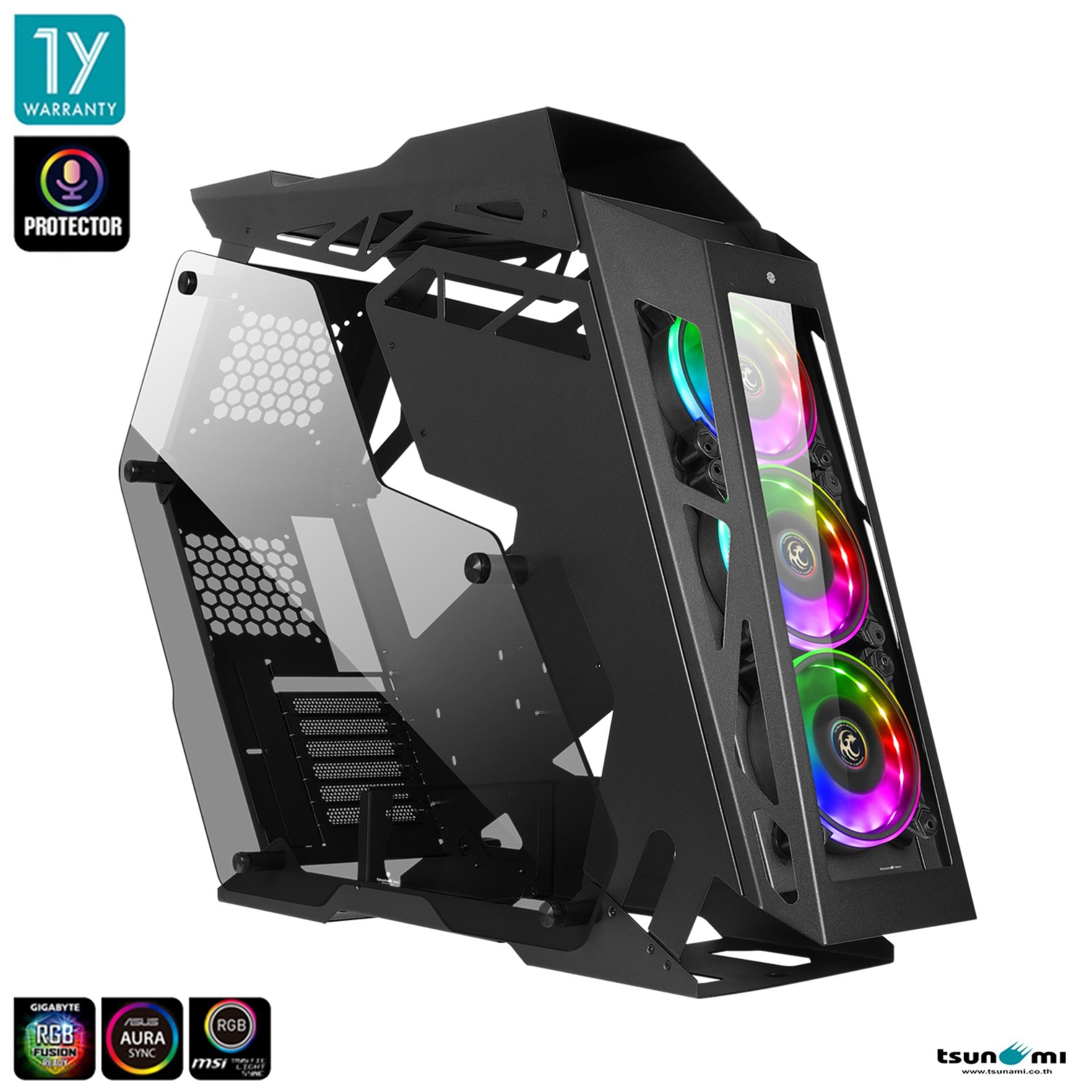 เคสคอมพิวเตอร์ Tsunami Protector Titan KK Open Air Surrounded Tempered ...