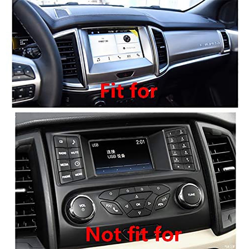 for Ford Ranger Everest Endeavor 2015+ Carbon Fiber Inner Center ...