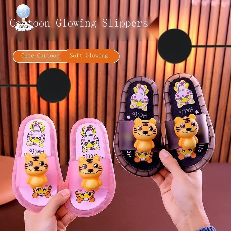 Children's Slippers Led Light Shoes for Kids Girl Boy Selipar Budak ...