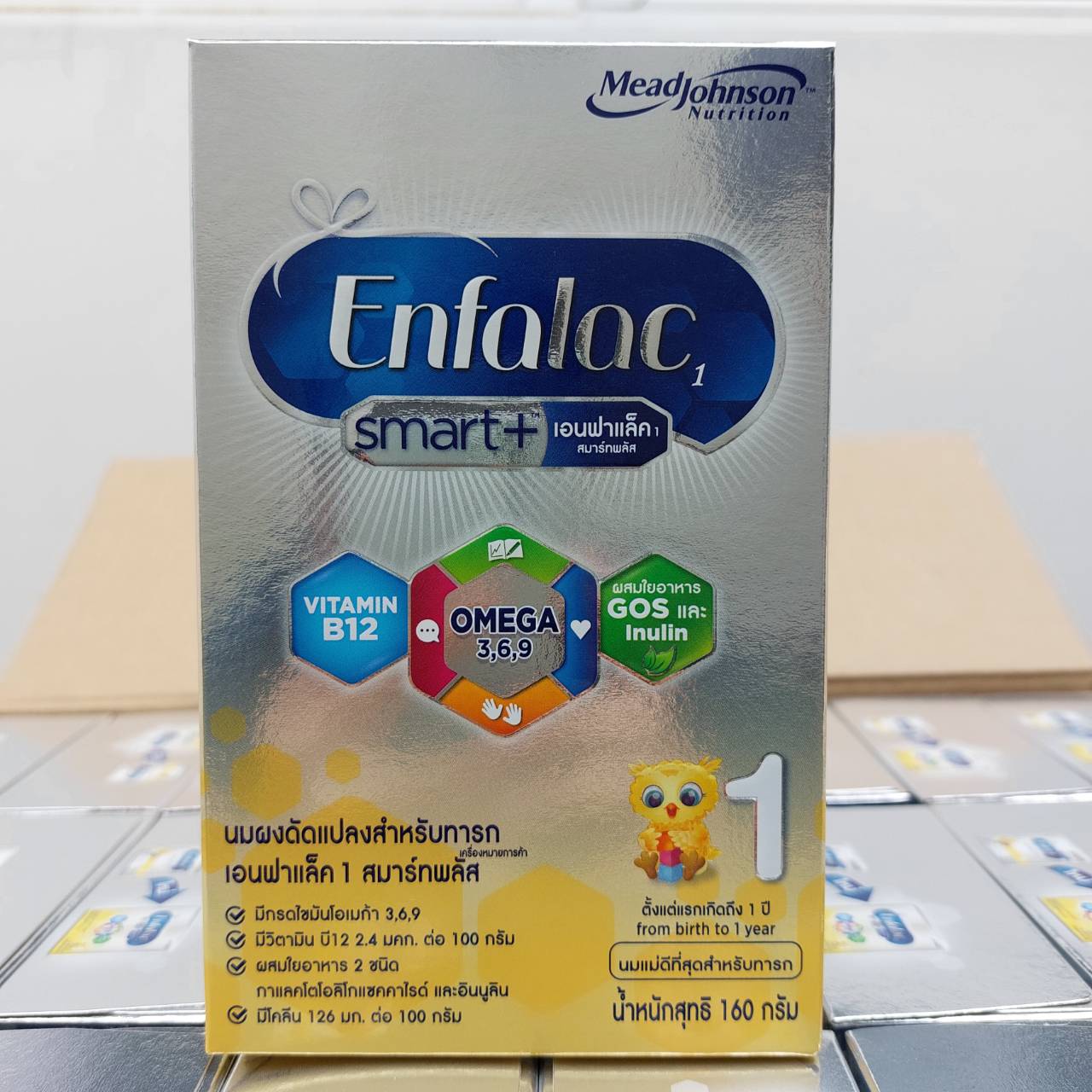 นมผงเอนฟาแลค เอ พลัส Enfalac A mind pro นมผงสูตร 1 กล่อง 160 กรัม ขนาด ...