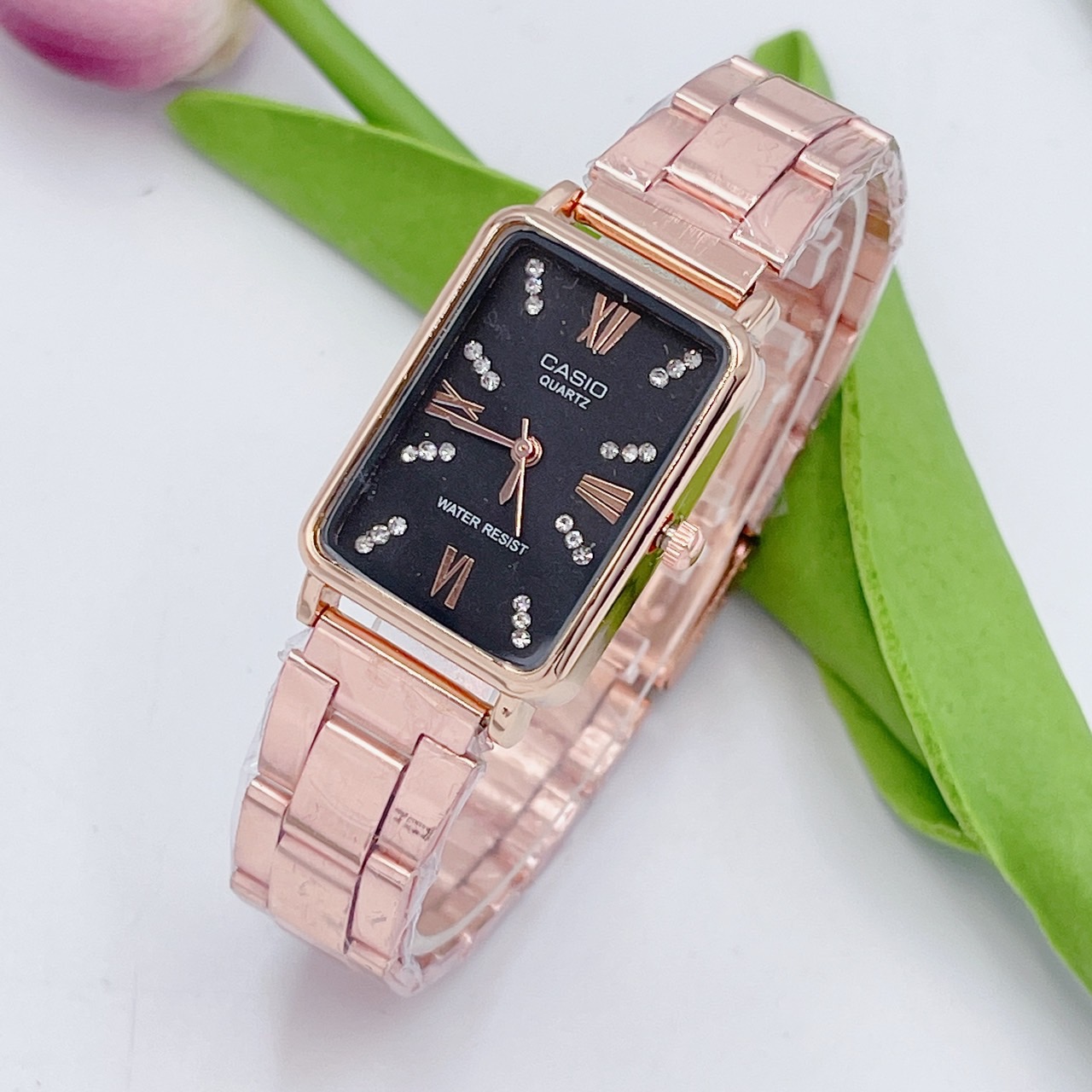 watchtime นาฬิกาข้อมือ ผู้หญิง สวยมาก หน้าปัดสีเหลี่ยม สาย2เค พร้อมส่ง ...