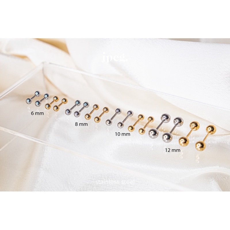 (stainless) straight barbell piercing | Lazada.co.th