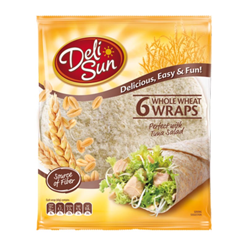 ส่งด่วน! เดลีซัน แผ่นแป้งธัญพืช 9 นิ้ว 360 กรัม Deli Sun Whole Wheat ...