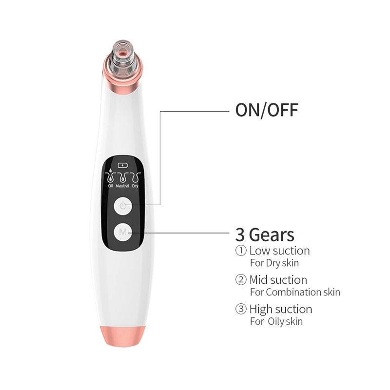 Blackhead Remover Pore Vacuum, WiFi Visible Facial Pore Cleaner Pimple ...