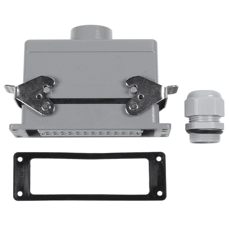 Rectangular H24B-He-024-1 Heavy Duty Connectors Power 24 Pin Cores Line ...